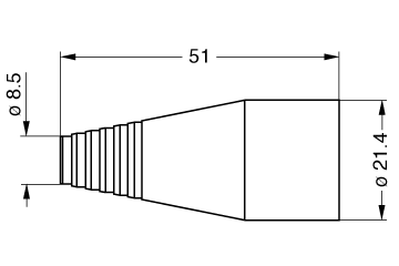 GMP.MP.140.SG Bend relief | LEMO